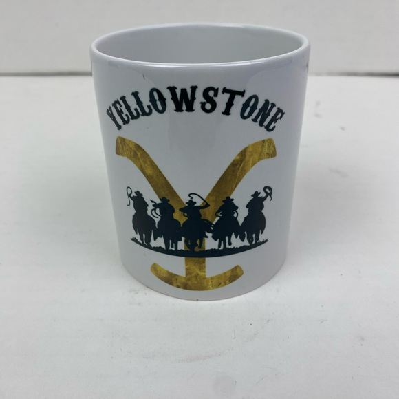 Dining | Yellowstone Tv Show Coffee Cup Mug Logo Cowboy Horses White ...